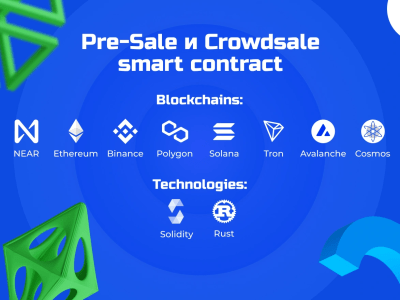 Pre-Sale and Crowdsale smart contract (Solidity, Rust) | Upwork