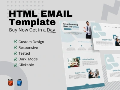 Custom HTML Email Template. | Upwork