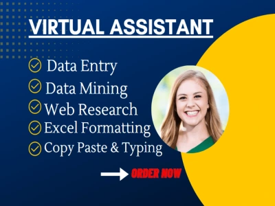 Data entry, web research, typing, copy paste & virtual assistant | Upwork