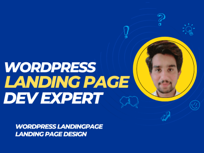 A responsive WordPress landing page elementor or elementor pro landing page | Upwork