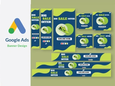 Full set professional google display ads banner | Upwork