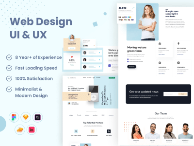 An eye catchy website design UI/UX, Web design/website designer | Upwork