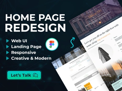 Your home page redesigned in Figma | Upwork