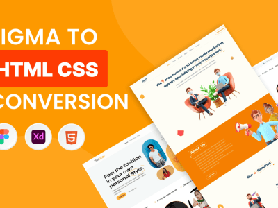 HTML CSS bootstrap from PSD, figma and XD | Upwork