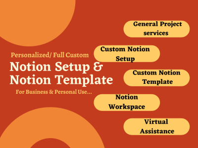 Custom Notion setup personalized Notion template | Upwork