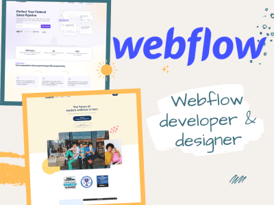 Responsive Webflow website designer | webflow expert | webflow developer | Upwork