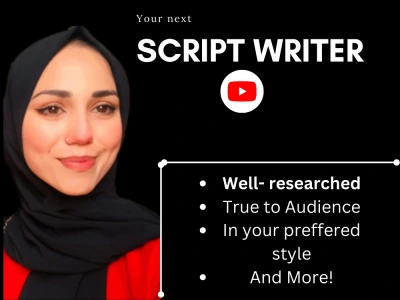 A well-written and well-researched original script for your YouTube ...