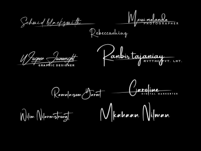 Your handwritten signature into a digital signature logo | Upwork