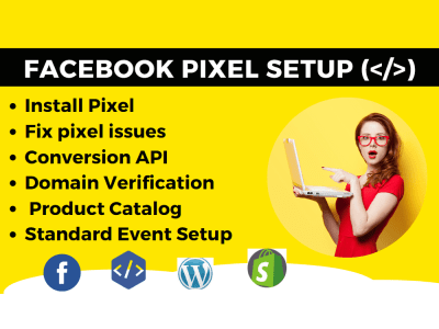 Facebook pixel setup on Shopify, catalog, events or WordPress pixel | Upwork