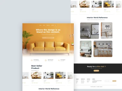 A professional UI UX landing page and web template design | Upwork