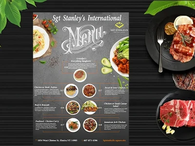 A professional restaurant menu design | Upwork