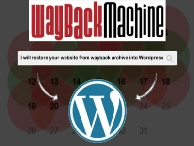 Your website restored from way archive Wayback machine to WordPress | Upwork
