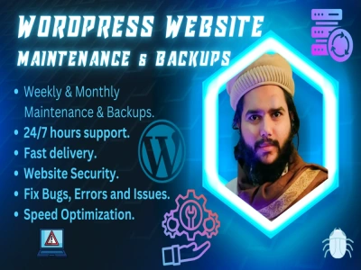 Monthly WordPress Website backup & maintenance Support | Upwork