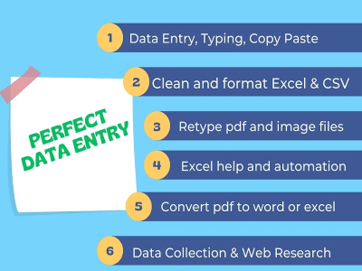 Perfect data entry in Word, Excel, Google doc and Google Sheets | Upwork