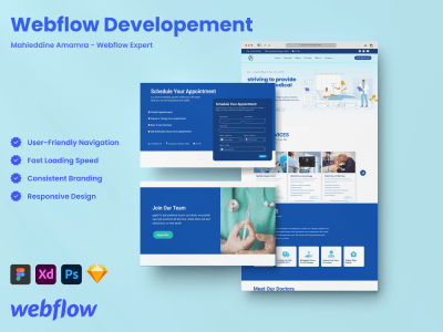 A Modern and Professional Webflow Website | 100% Fully Functional | Upwork