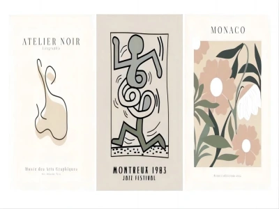 Stunning minimalist color posters | Upwork