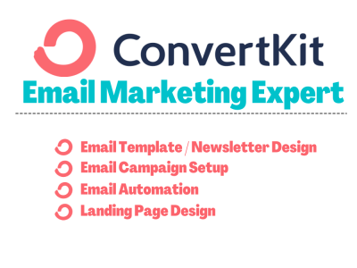 A Convertkit Expert for Convertkit Email Template Design And Campaign ...