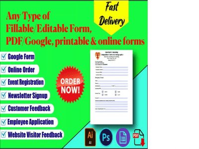 Fillable/Editable Form, PDF/Google, printable & online forms | Upwork