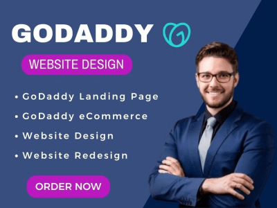 A functional Godaddy design, redesign website and landing page | Upwork