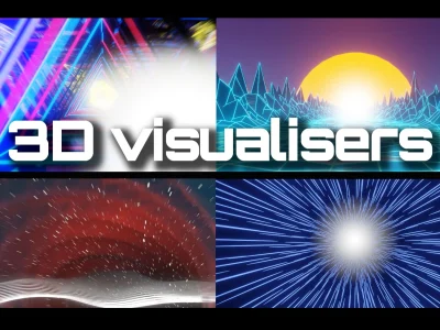 Abstract 3d visualizer animation for your music | Upwork