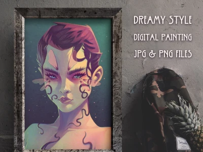 Unique and colorful digital portrait | Upwork