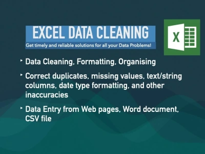 Data Cleaning and Data Entry services in Microsoft Excel | Upwork