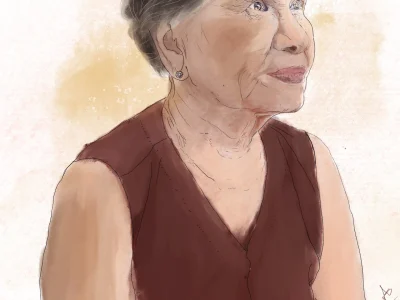 A personal portrait drawing of yourself with my illustration style | Upwork