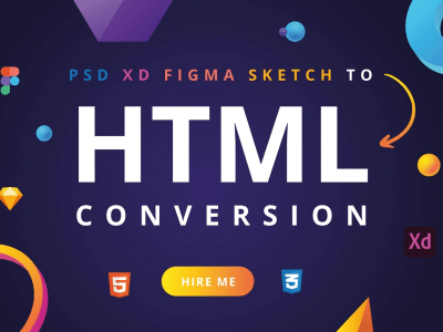 PSD/XD/FIGMA/Sketch to Responsive HTML,CSS website | Upwork