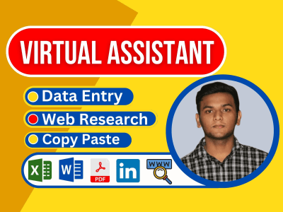 Data entry, web research, typing, copy paste & virtual assistant | Upwork