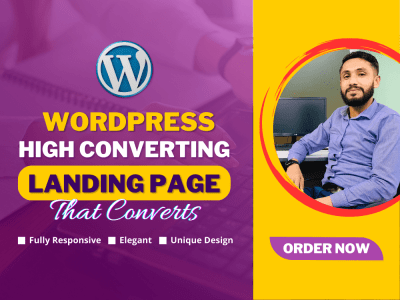A high converting wordpress landing page design for your business | Upwork