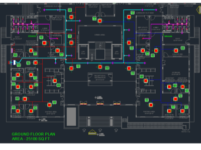 HVAC Desing with Specification and Material Take-Off Sheet and Drawings ...