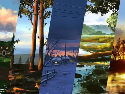 Landscape illustration and background concept art production | Upwork