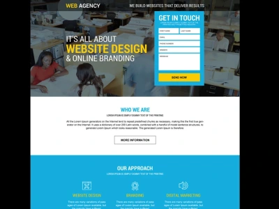 Responsive landing page design & web page development | Upwork