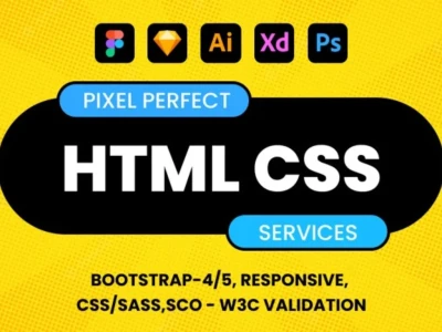 Any Design coded in Responsive HTML/CSS/JS Template | Upwork