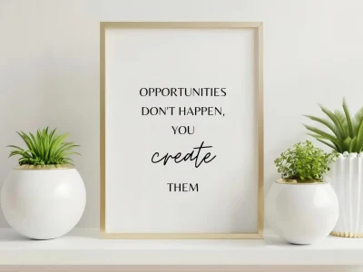 A printable art wall made with inspiring quotes | Upwork