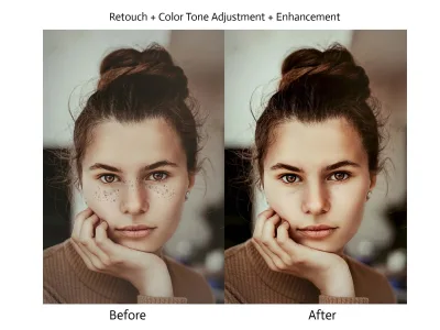 Retouched image with color correction | Upwork