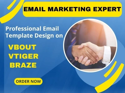 A professional email template on vbout, vtiger and braze | Upwork