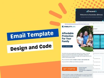 A responsive email template design and code | Upwork