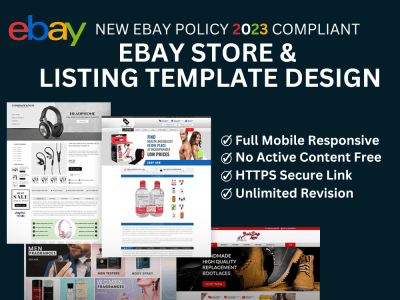 Professional eBay listing template design and eBay shop design | Upwork