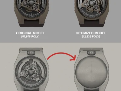 A .glb file of your 3d model optimized and compressed for AR / VR | Upwork