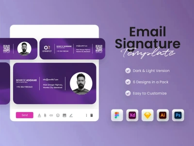 A modern Outlook Email Signature Design | Upwork