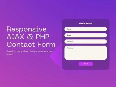 A beautiful responsive PHP AJAX contact form for your website | Upwork