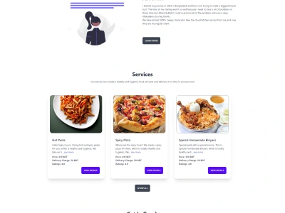 An amazing React Single Page Website | Upwork
