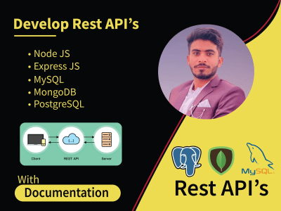 Rest API in node, express, MongoDB or MySQL, or PostgreSQL | Upwork