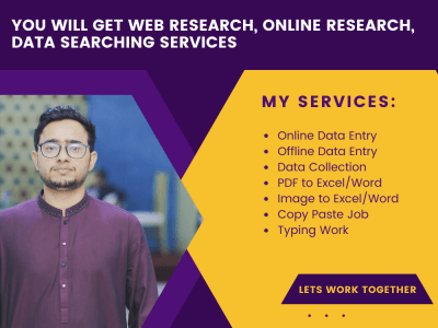 Online Research Data Entry Services Online | Upwork