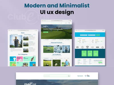 E-commerce website with modern and minimalist UI UX design | Upwork