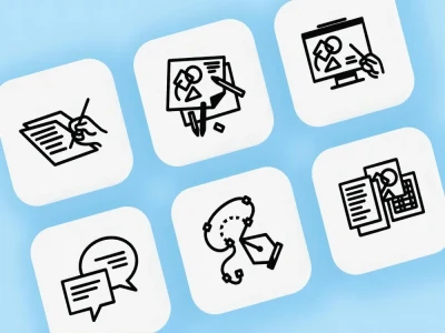 A unique set of illustrated icons | Upwork