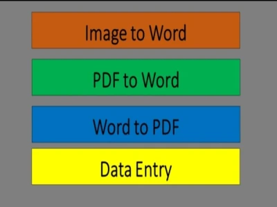 Retyping of images, Data Entry, Excel, Power point | Upwork