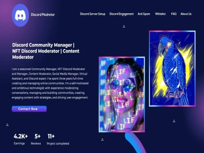 A Community Manager, NFT Discord Moderator and Discord Server Expert ...