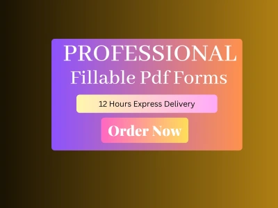 Professional a Fillable PDF Form | Upwork